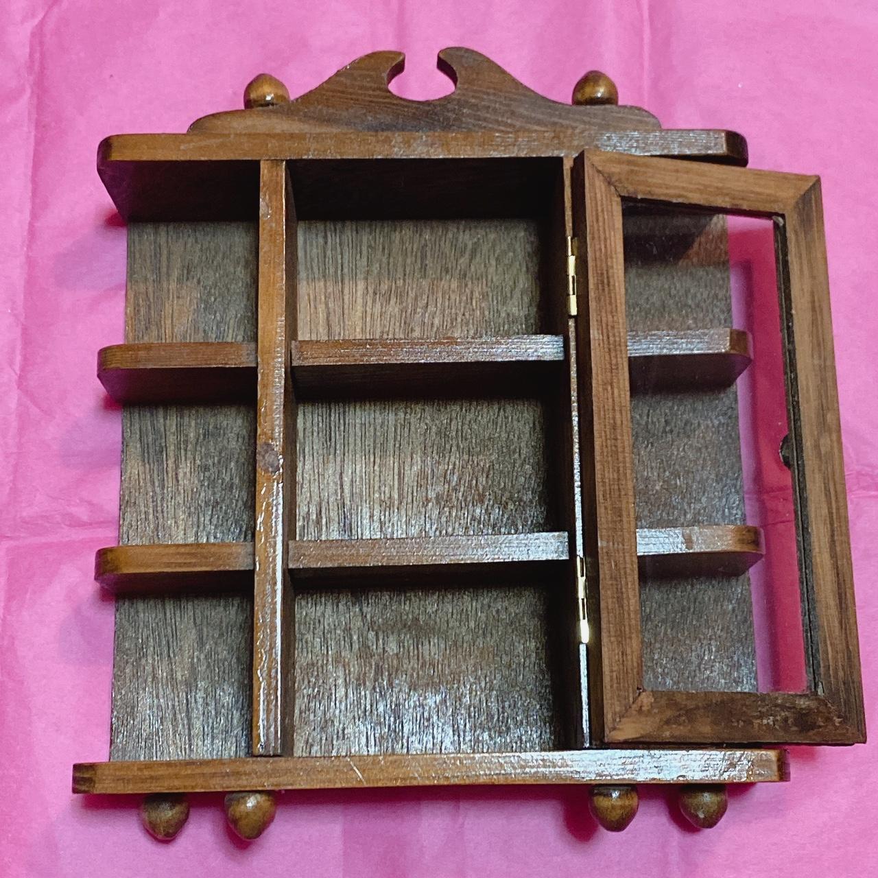 Vintage crystal small shelf. With glass door. For... - Depop