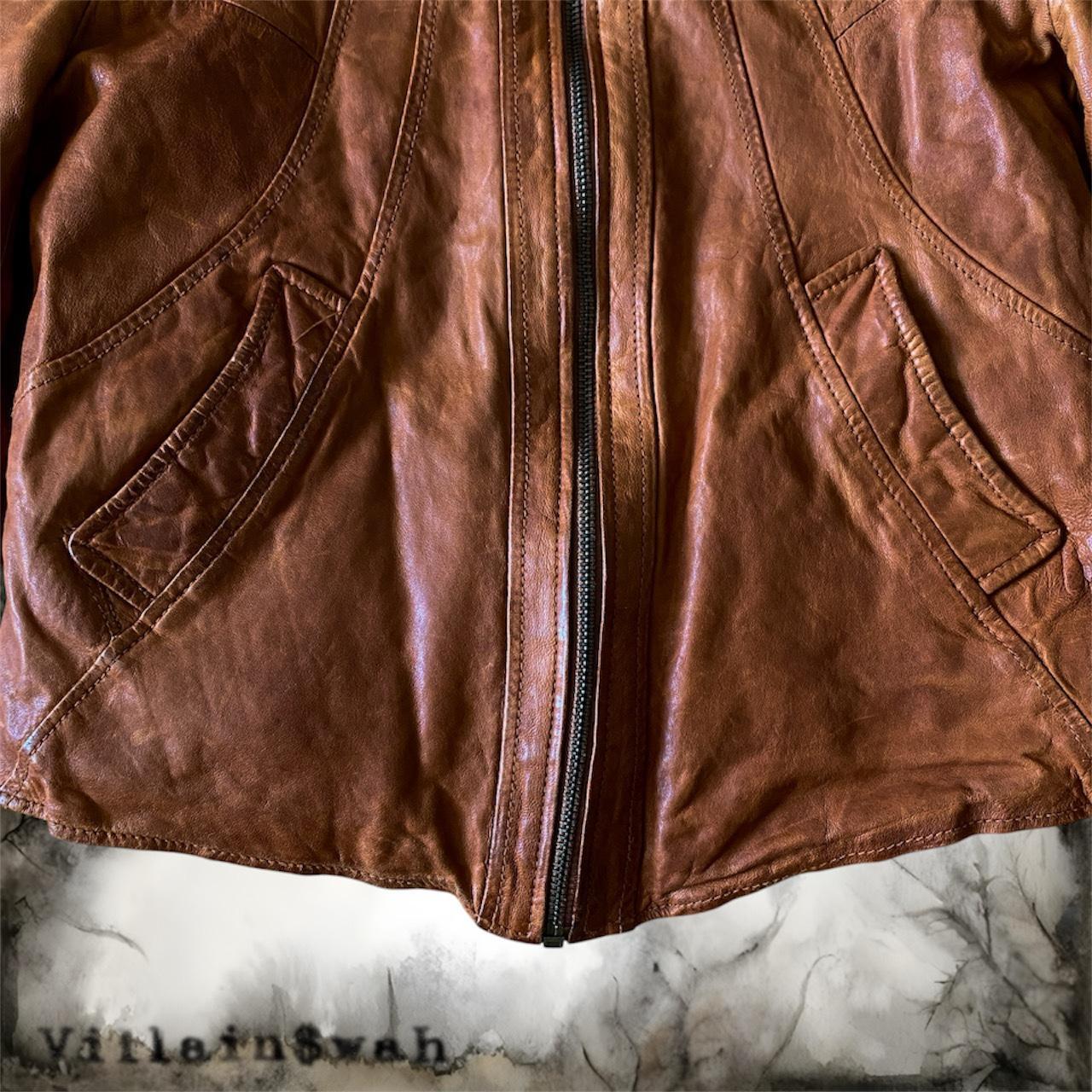 Goa Sand Dune Leather Bono Jacket Licked this off a... - Depop