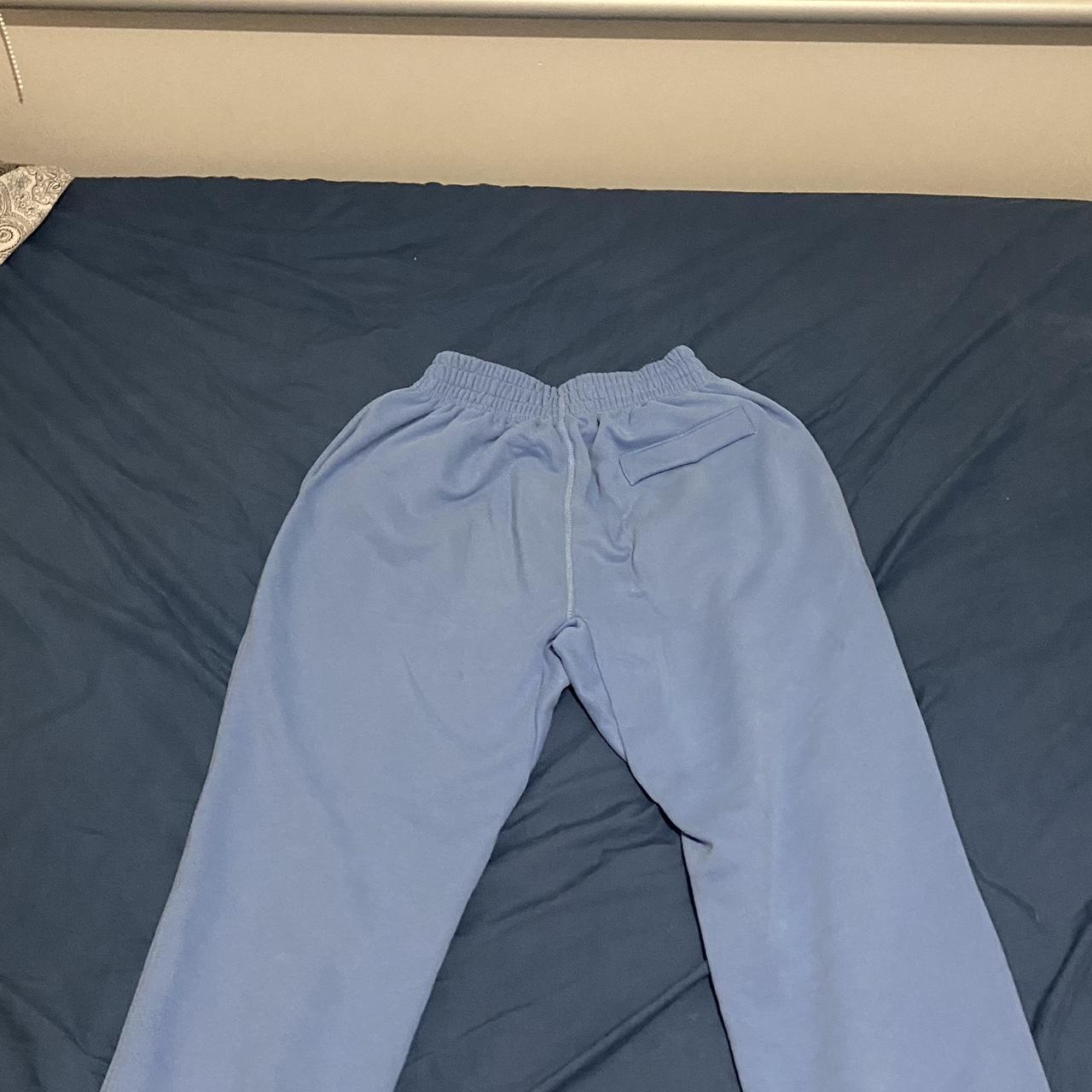 Corteiz baby blue track pants -only worn... - Depop