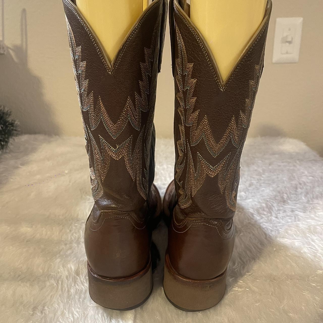 LUCCHESE 2000 Crocodile Caiman Crepe Sole Boots Sz... - Depop