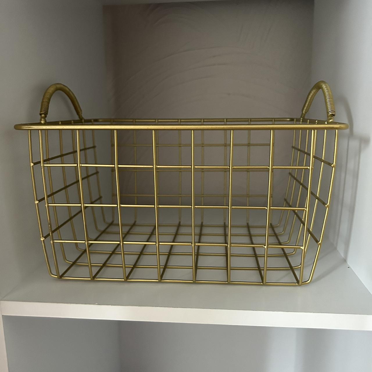 〰️ super cute gold basket from target (plus a mini... - Depop
