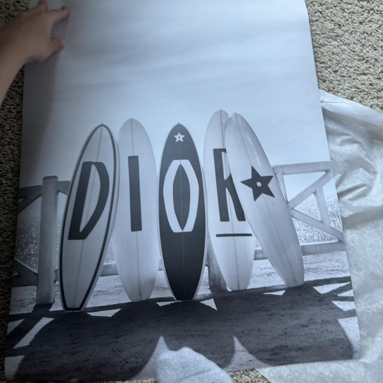 DIOR Surfboard Poster Comes in original packaging... - Depop