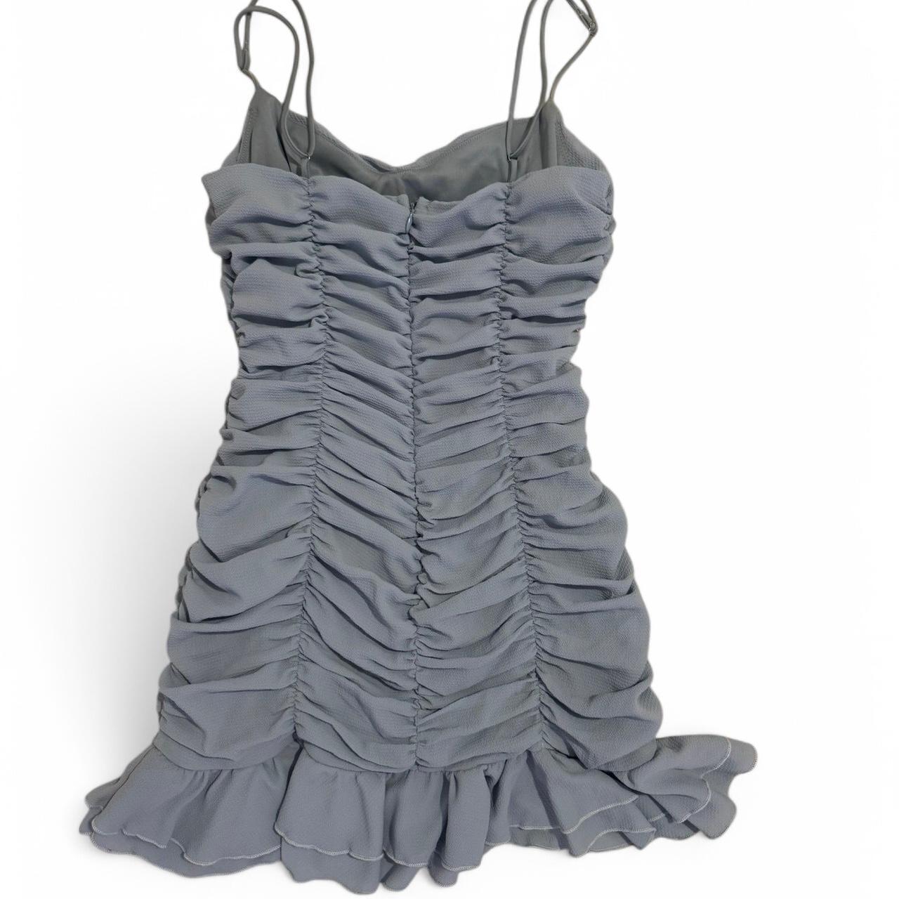 Light blue ruffle mini dress - pretty short - more... | Depop