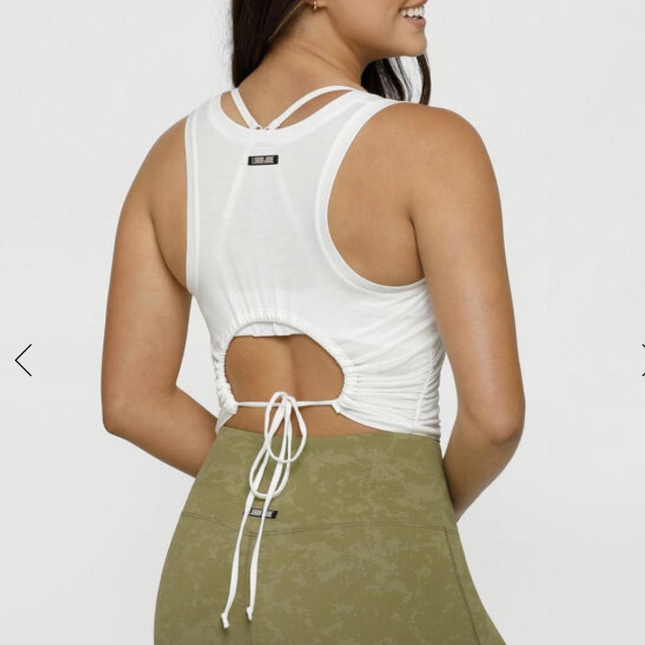 Lorna Jane open back singlet, size small, only worn... - Depop