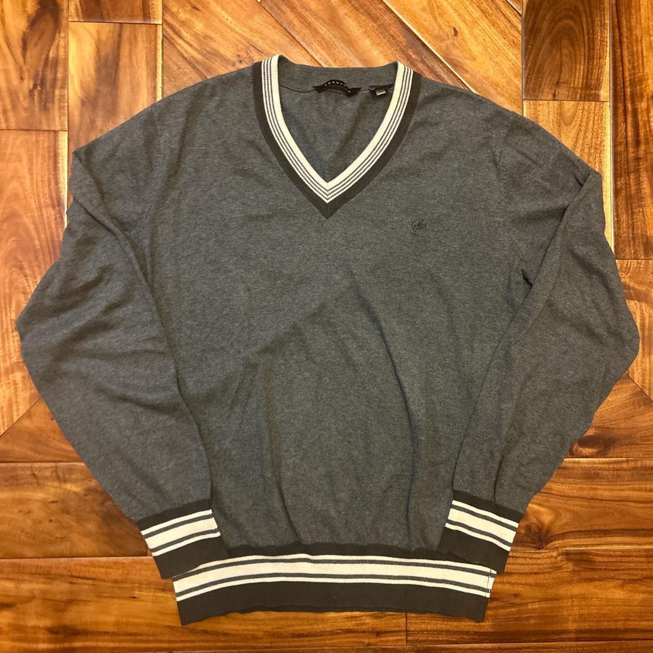 Y2K SEAN JOHN SWEATER XXL FITS L-XL MEASURED... - Depop