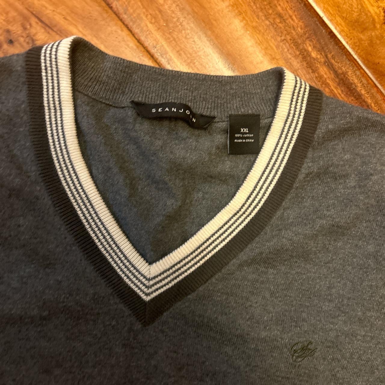 Y2K SEAN JOHN SWEATER XXL FITS L-XL MEASURED... - Depop