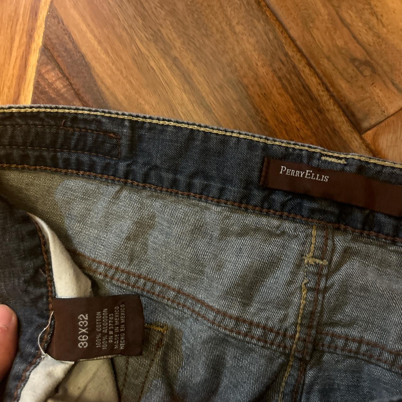 CYBERY2K BAGGY PERRY ELLIS JEANS 36x32 10 inch leg... - Depop