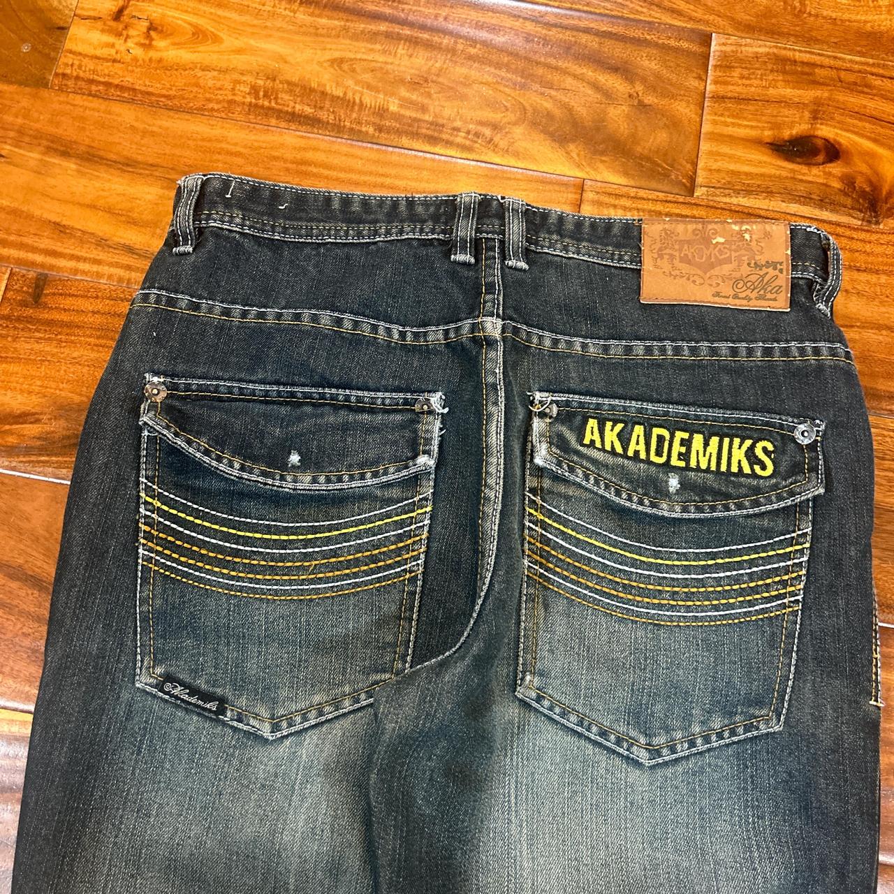 Y2K akademiks jeans Kids 20 measured 31x32 8.5 inch... - Depop
