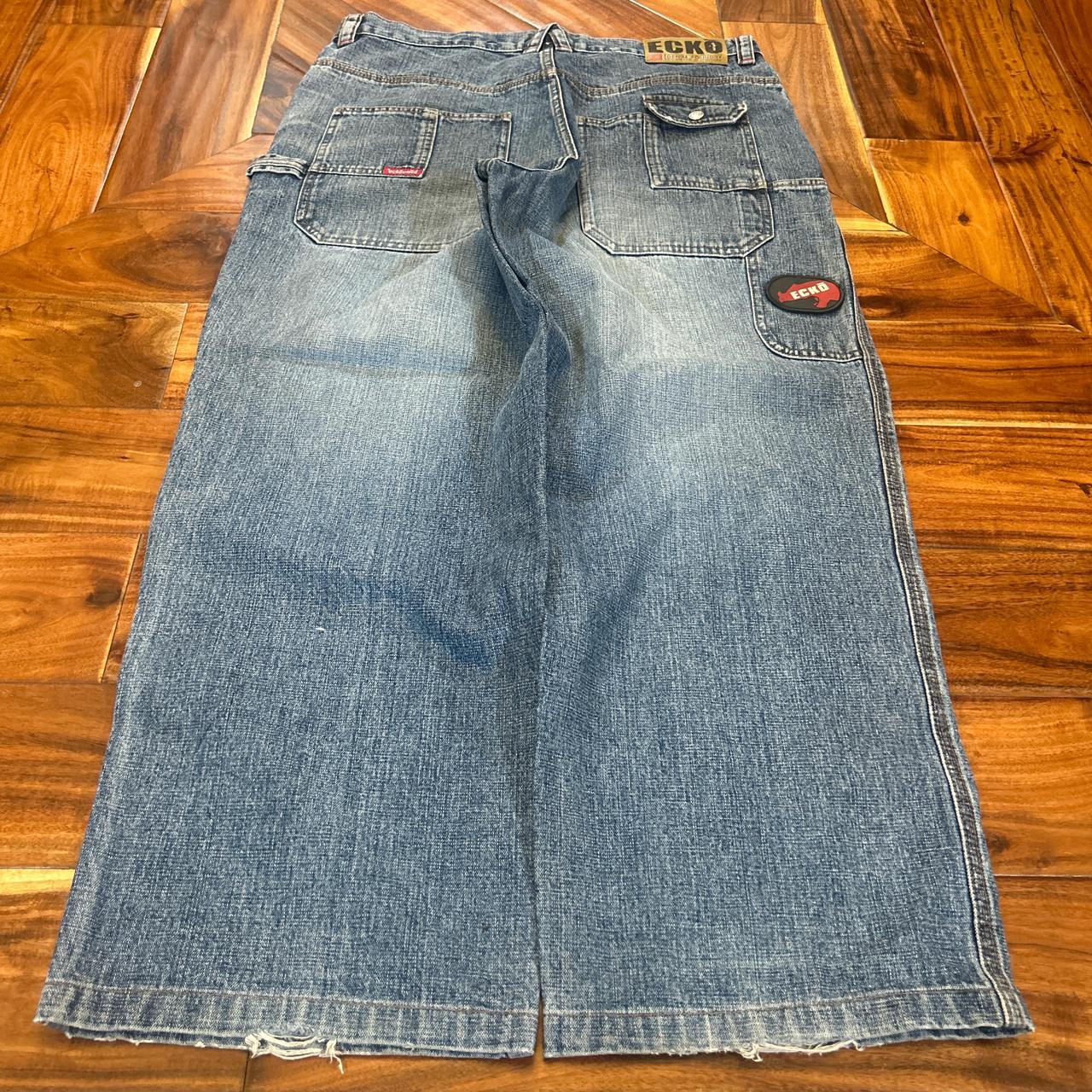 Y2K super baggy ecko unltd carpenter... - Depop