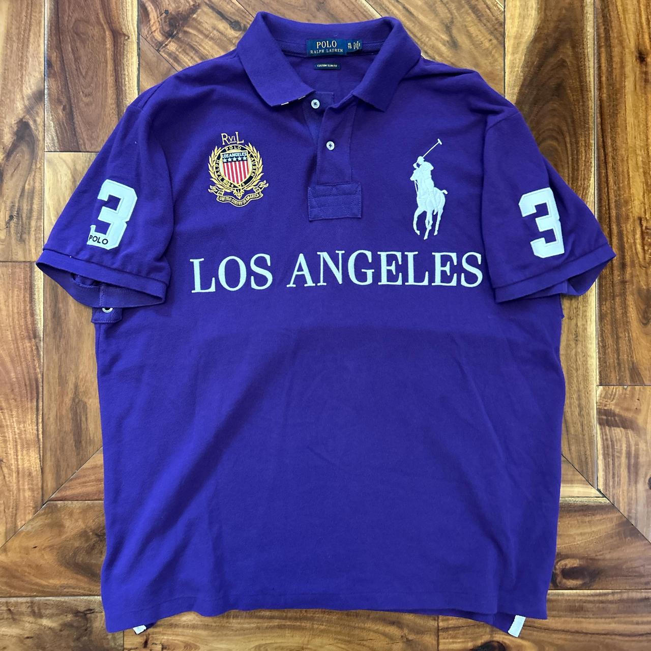 Grail chief keef polo Ralph Lauren big pony purple... - Depop