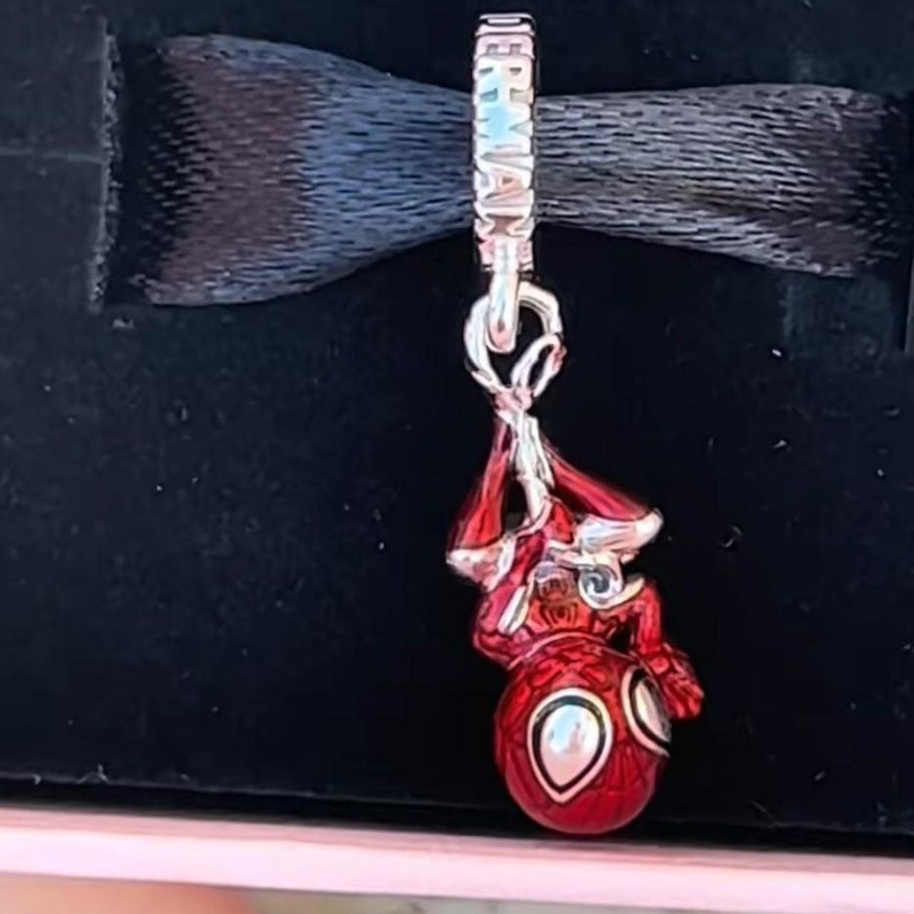 Spiderman pandora charm necklace -Excellent... - Depop