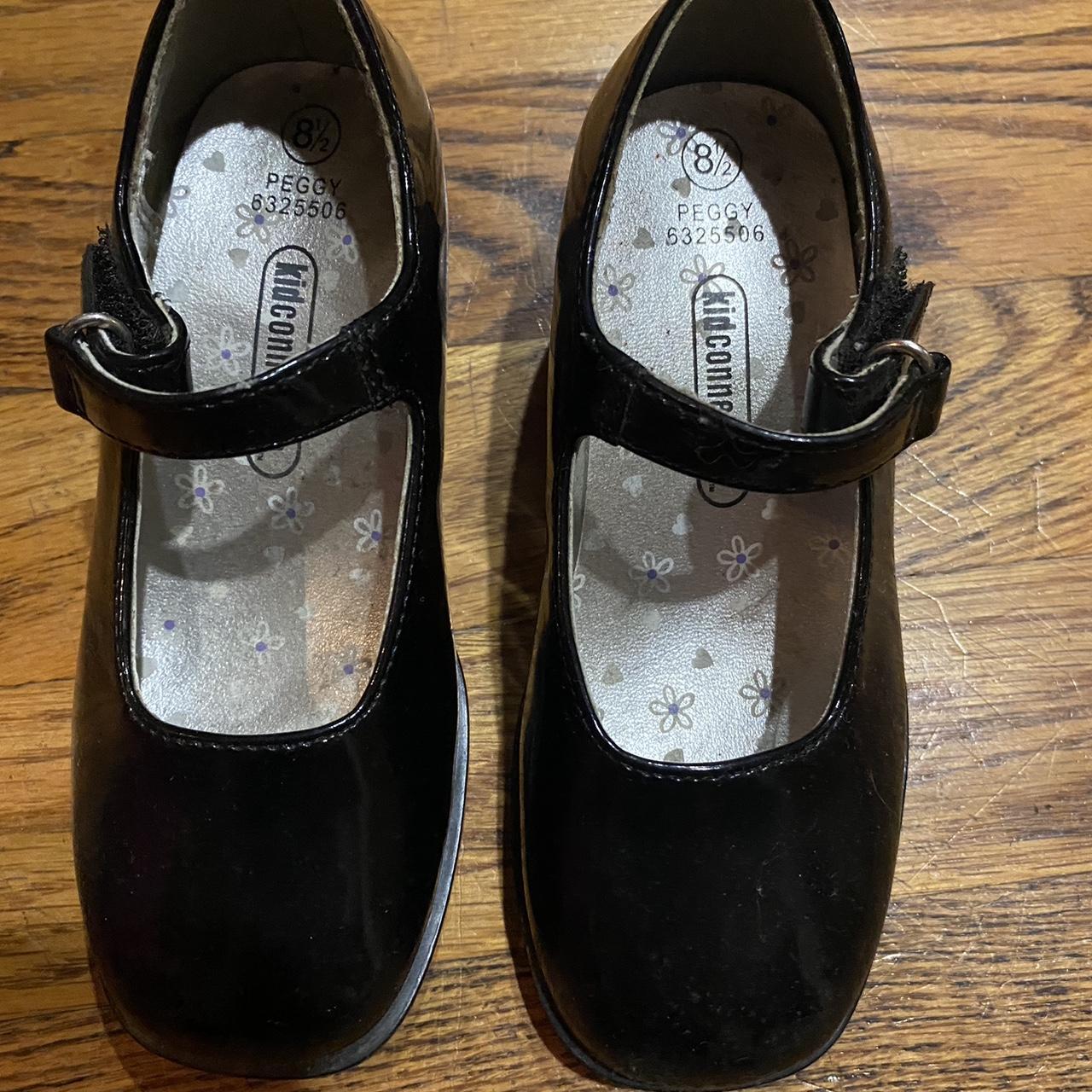 Gently used kids connection black dress shoes Size... - Depop