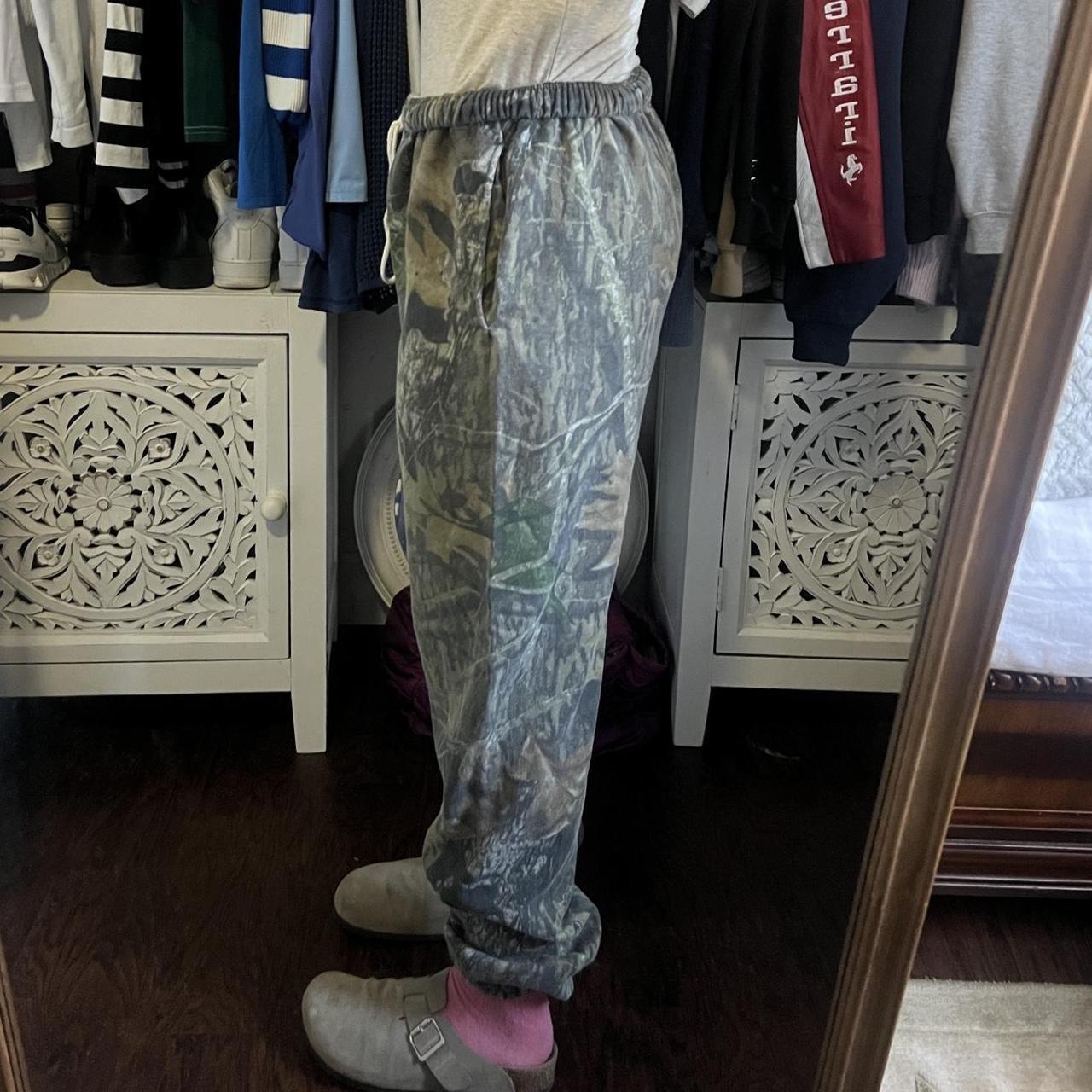 Vintage 90s Jerzees Camo sweatpants Very soft... - Depop