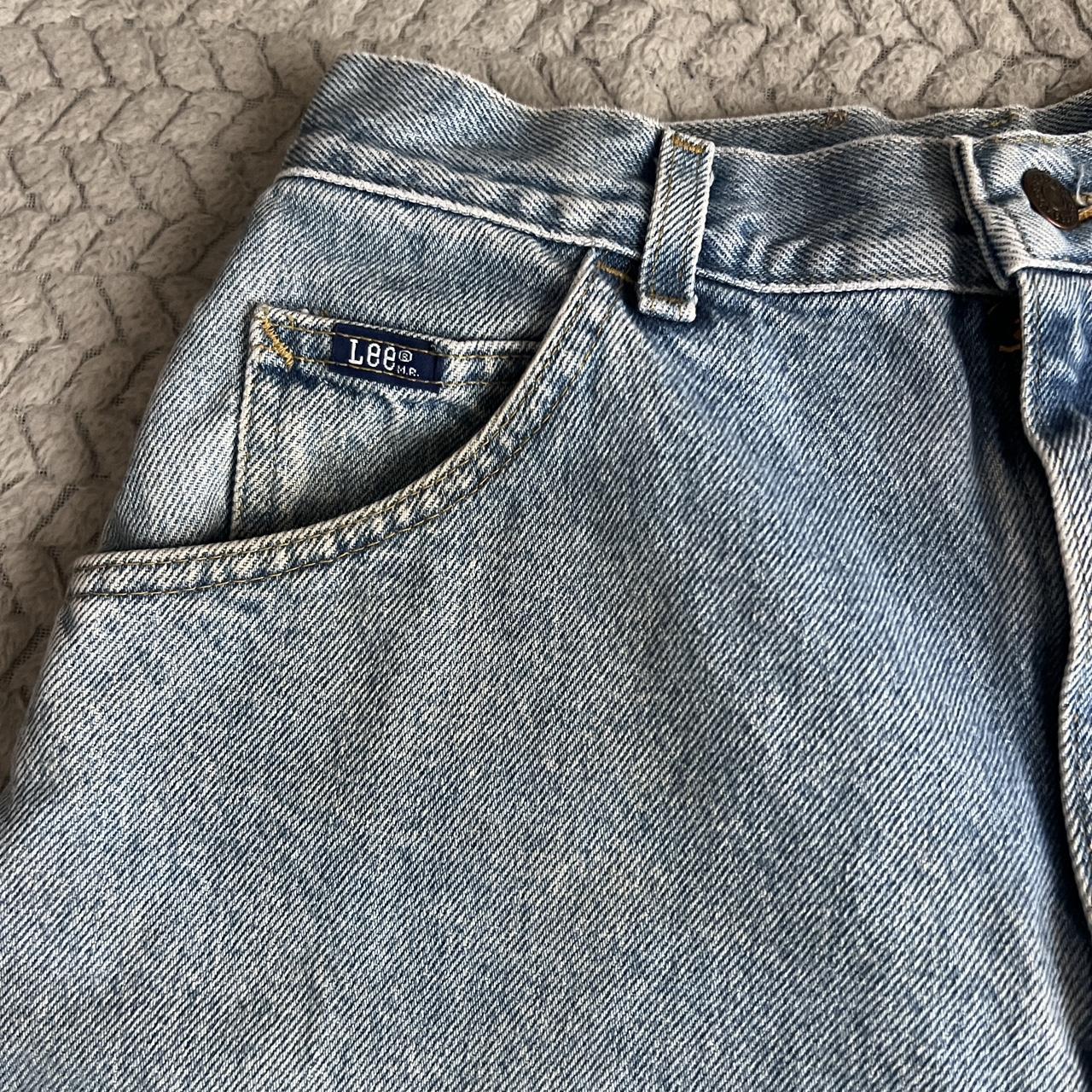 Denim jorts ★Lee shorts size 12 Length: 18 Waist... - Depop