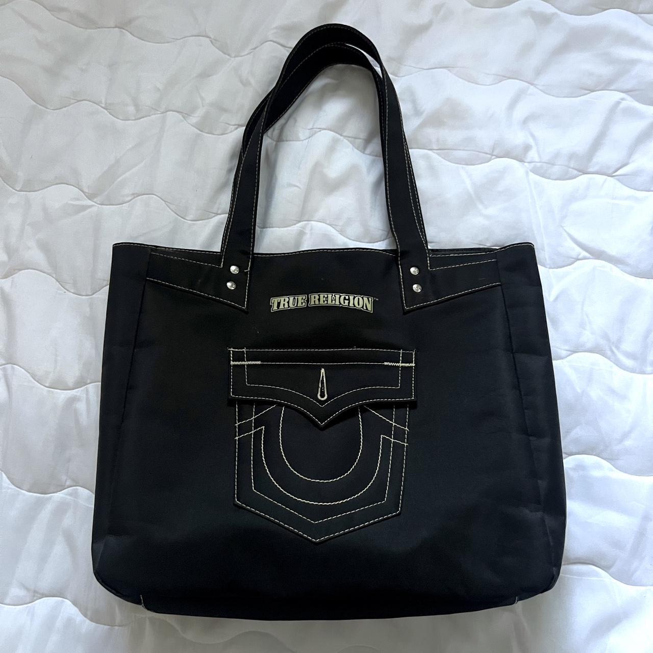 True religion tote bag ★Very spacious black tote... - Depop