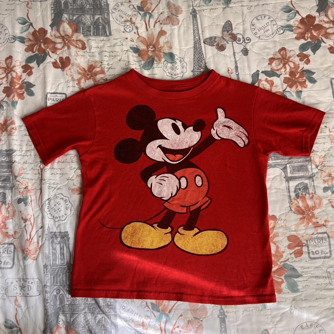 Disney baby tee ★Fits like a size xs/small red... - Depop