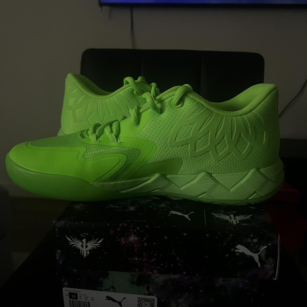 Puma LaMelo Ball MB.01 Lo Green Gecko - Depop