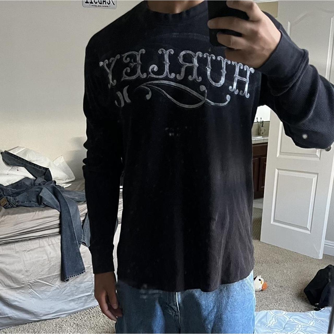Cool old Hurley thermal long sleeve - Depop