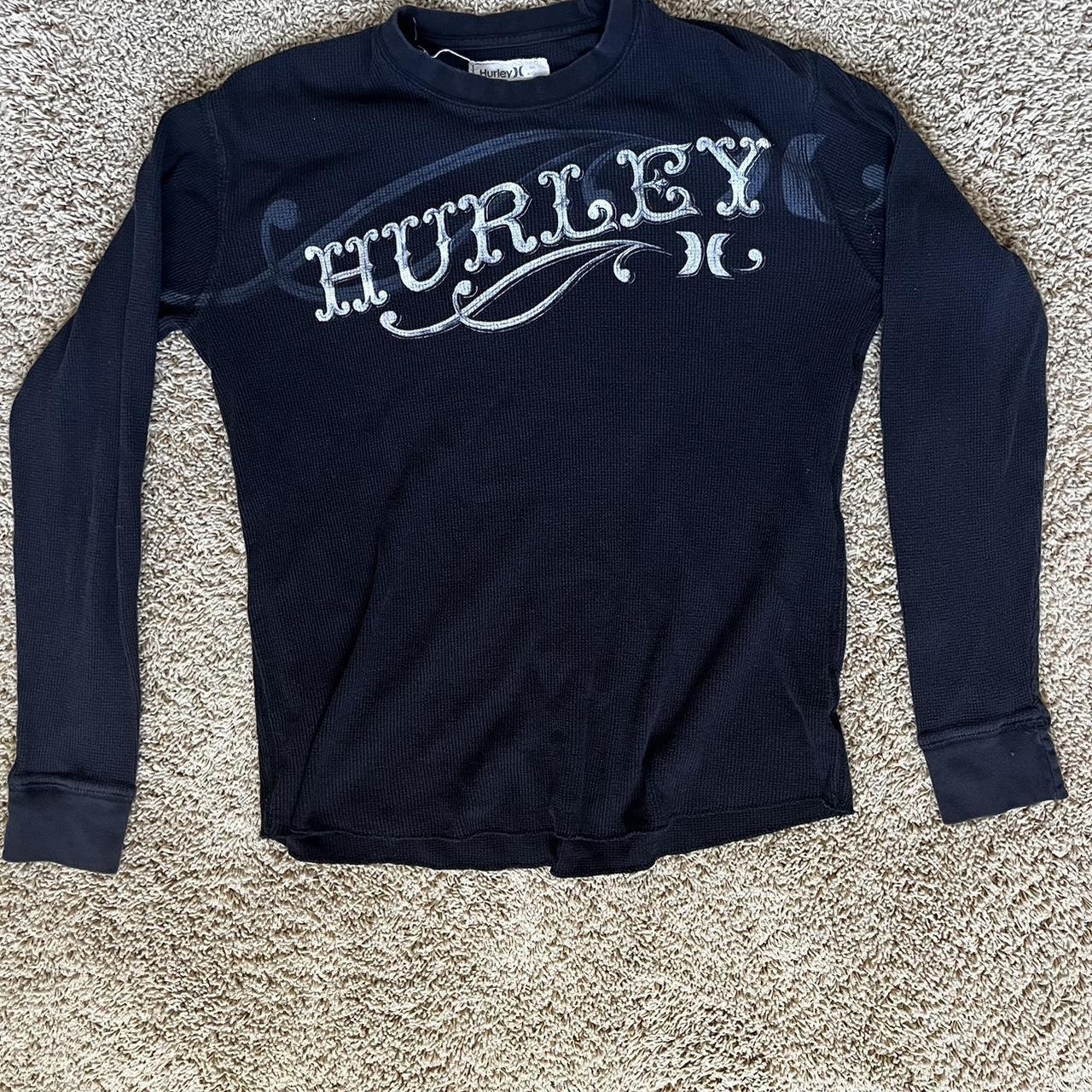Cool old Hurley thermal long sleeve - Depop