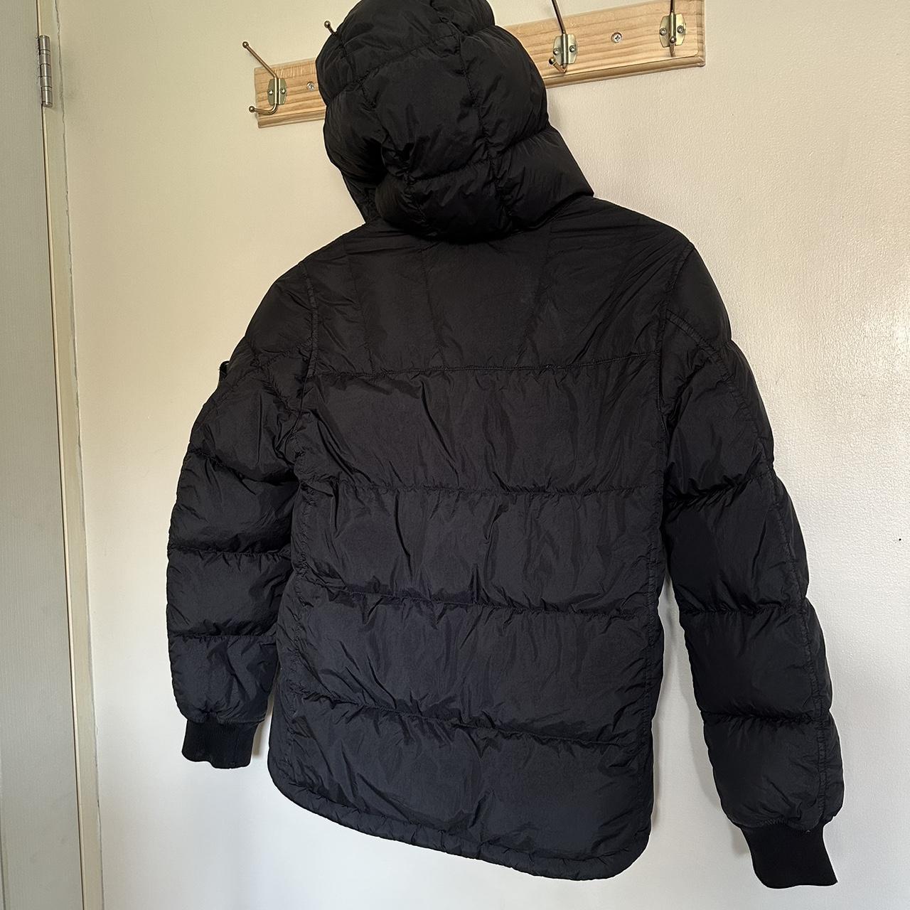 Stone island crinkle reps puffer In black Age 14... - Depop