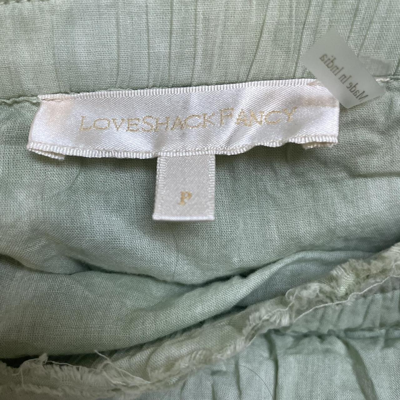 love shack fancy green skirt p - Depop