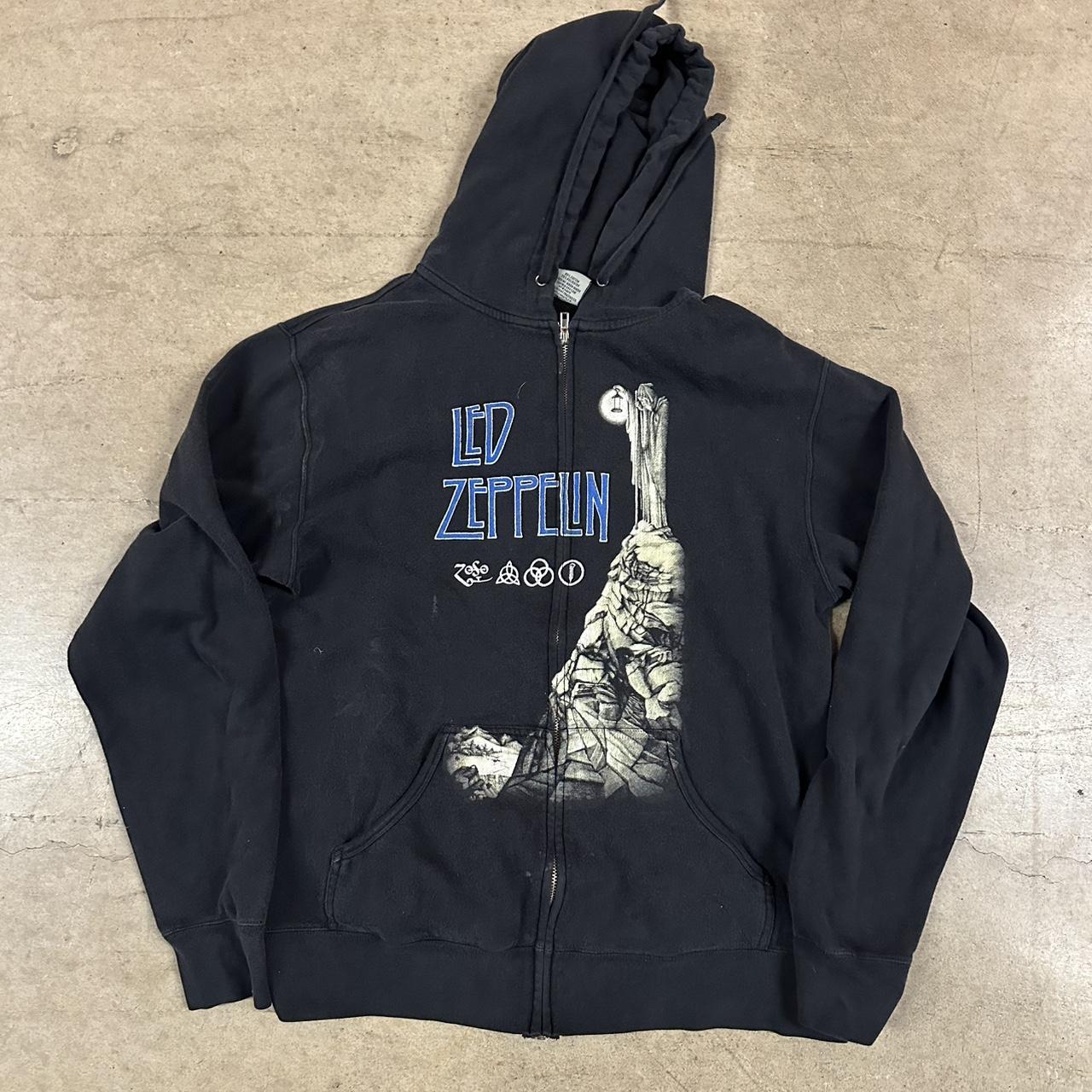 2000s Led Zeppelin hoodie Sz... - Depop