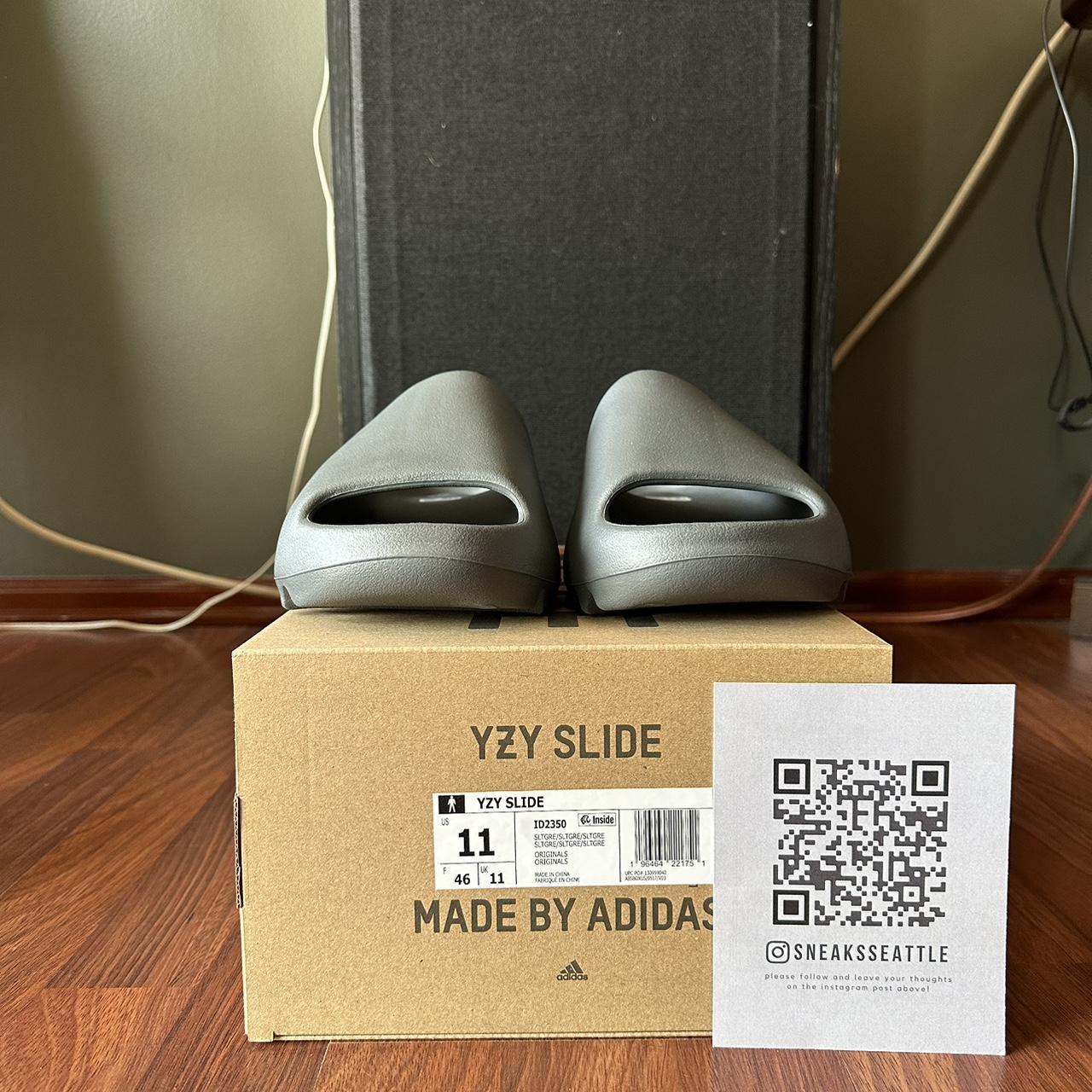 adidas Yeezy Slide Slate Grey Size 11M ID2350 - Free... - Depop