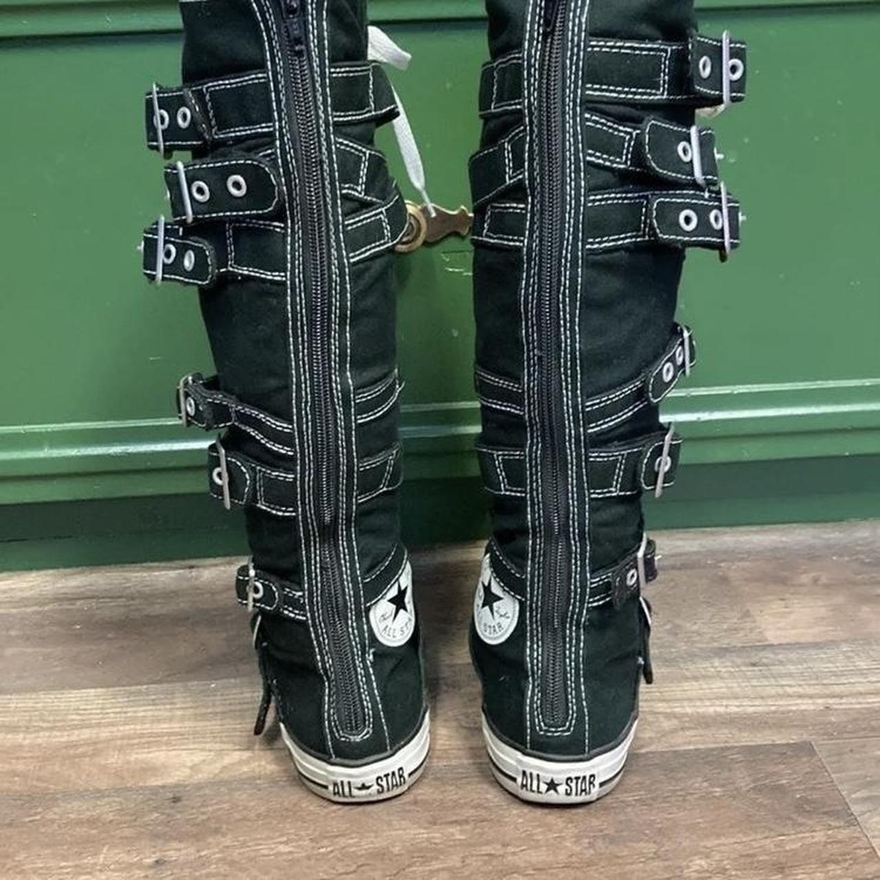 Converse All Star Chuck Taylor Buckle Up Mid Calf... - Depop