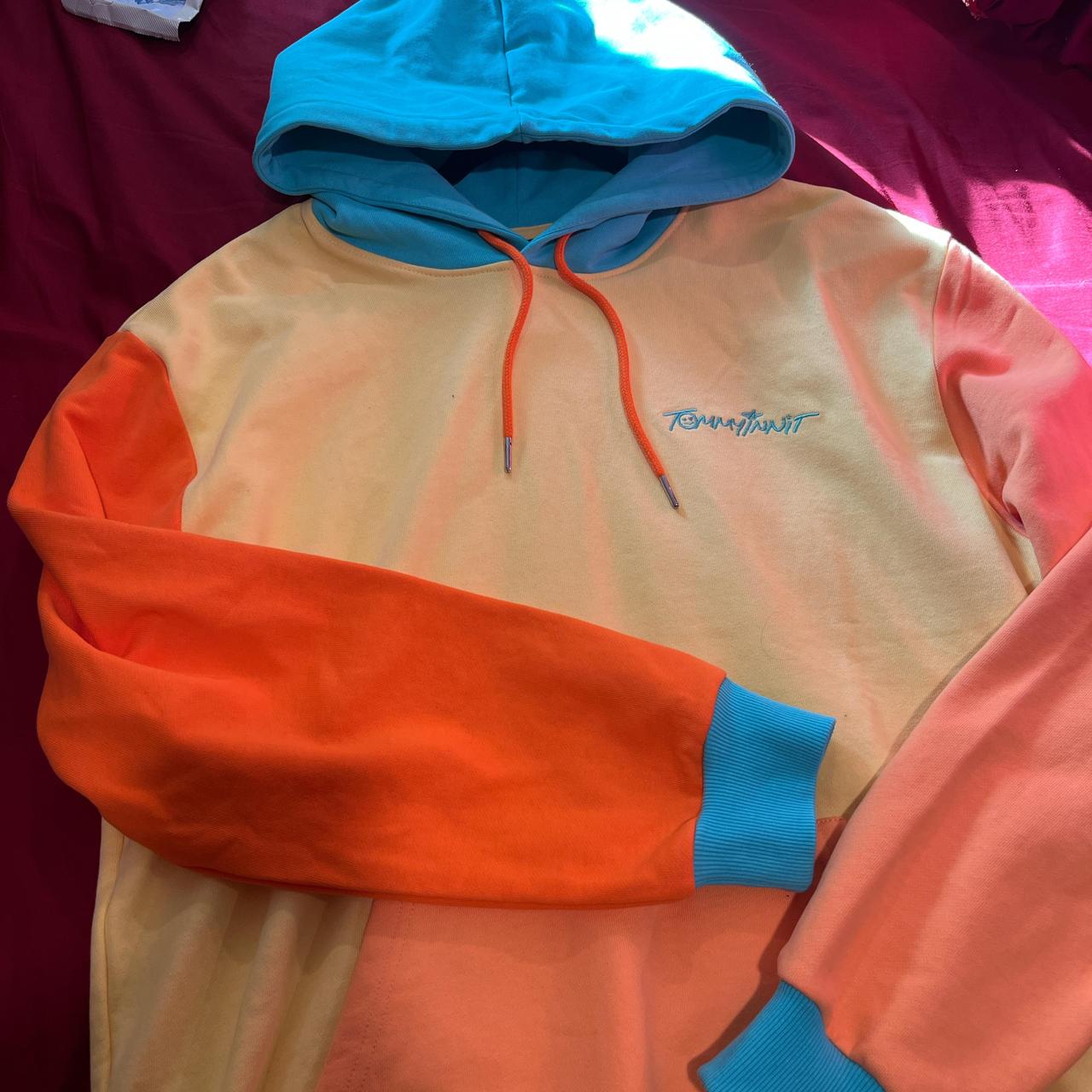 Official Tommyinnit merch yellow sunset colorblock... - Depop