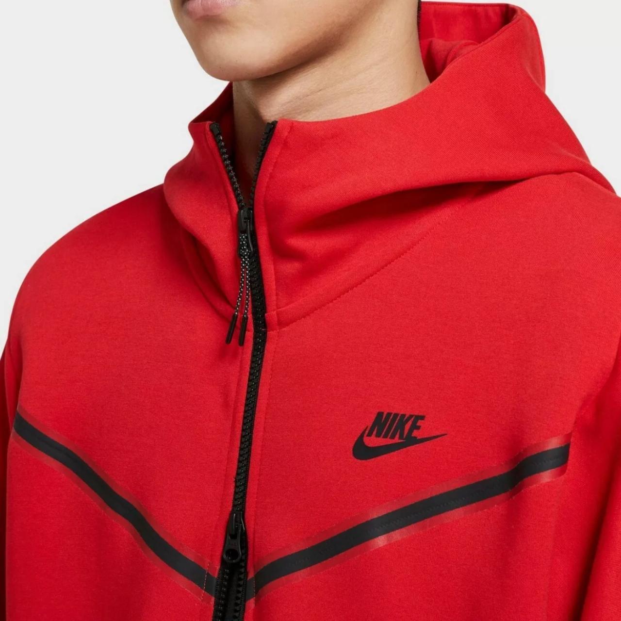 Red Tech Fleece (TOP+BOTTOMS) ‼️‼️🧣🎁 Size M (SOLD OUT... - Depop