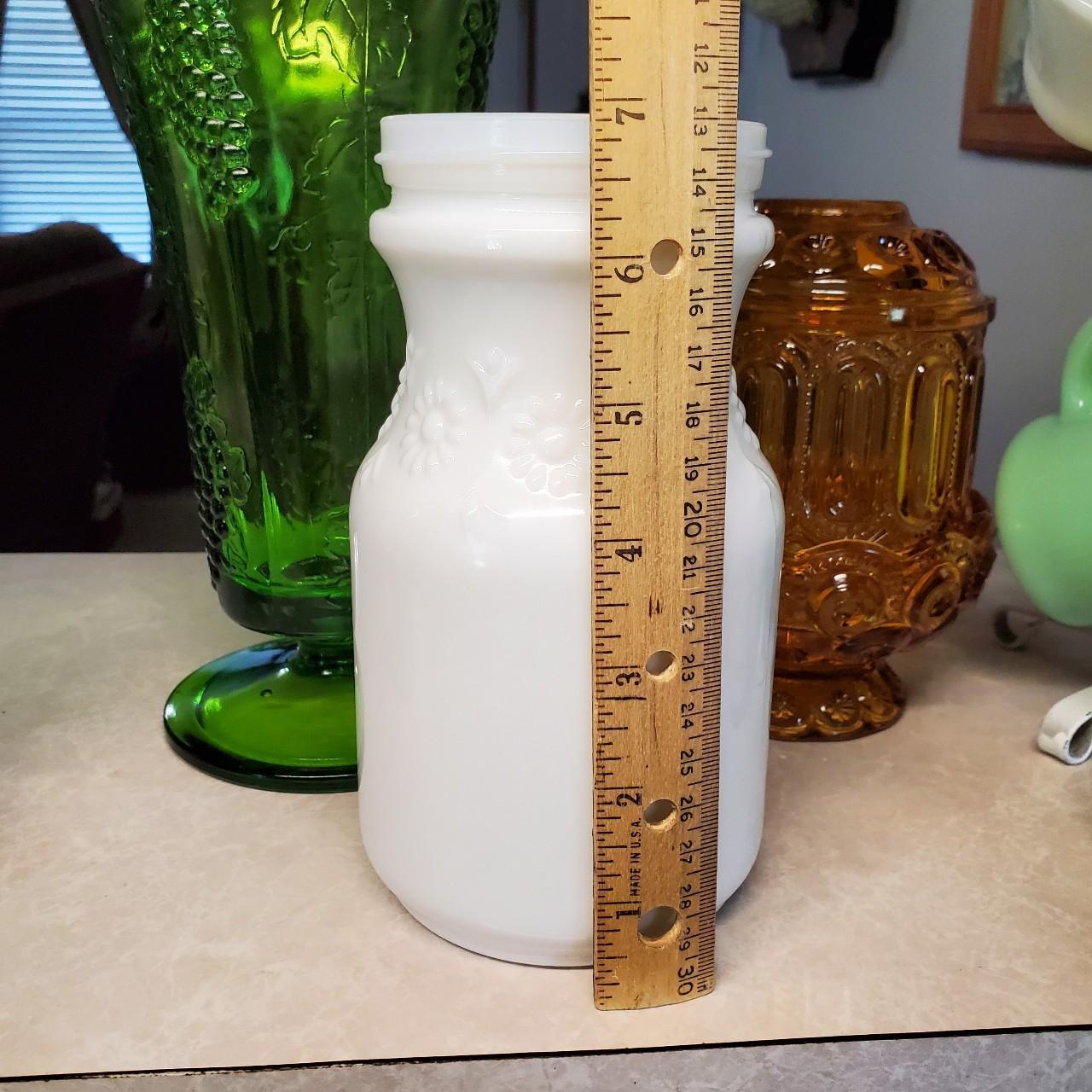 Vintage Tang Instant Drink Milk Glass Jar Embossed... - Depop