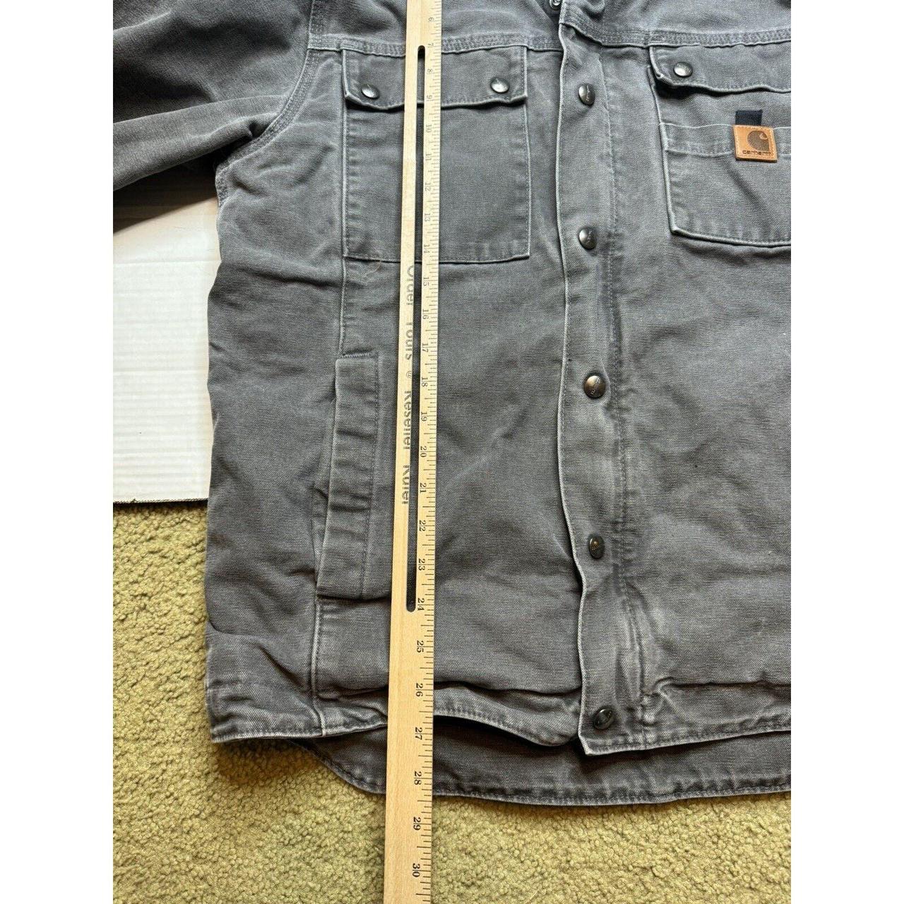 This Carhartt Bomber Jacket in size Medium and Gray... - Depop