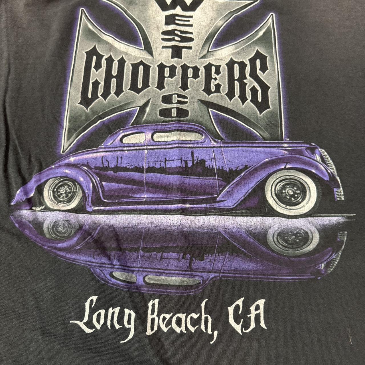 2000s West Coast Choppers black and purple tank top.... - Depop