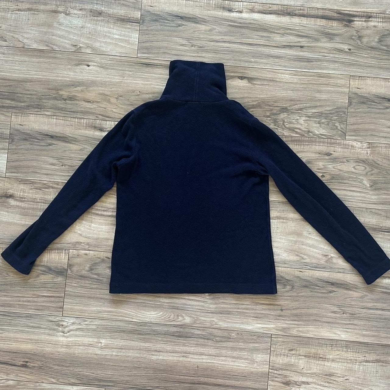 -small dark navy blue turtle neck -has been worn a... - Depop