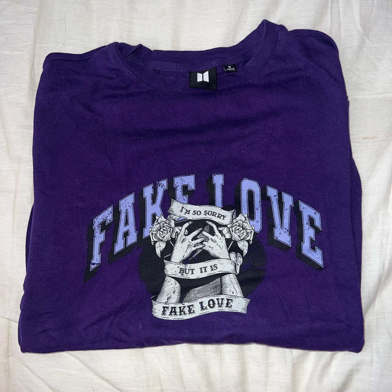 LAS VEGAS BTS PTD MERCH- fake love purple graphic... - Depop