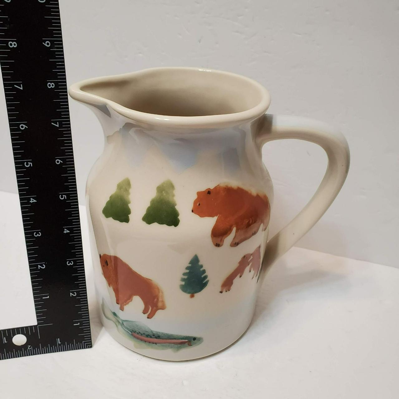 Hartstone Pottery High Country Ceramic Pitcher... - Depop