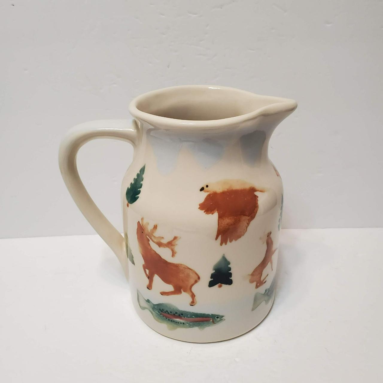 Hartstone Pottery High Country Ceramic Pitcher... - Depop