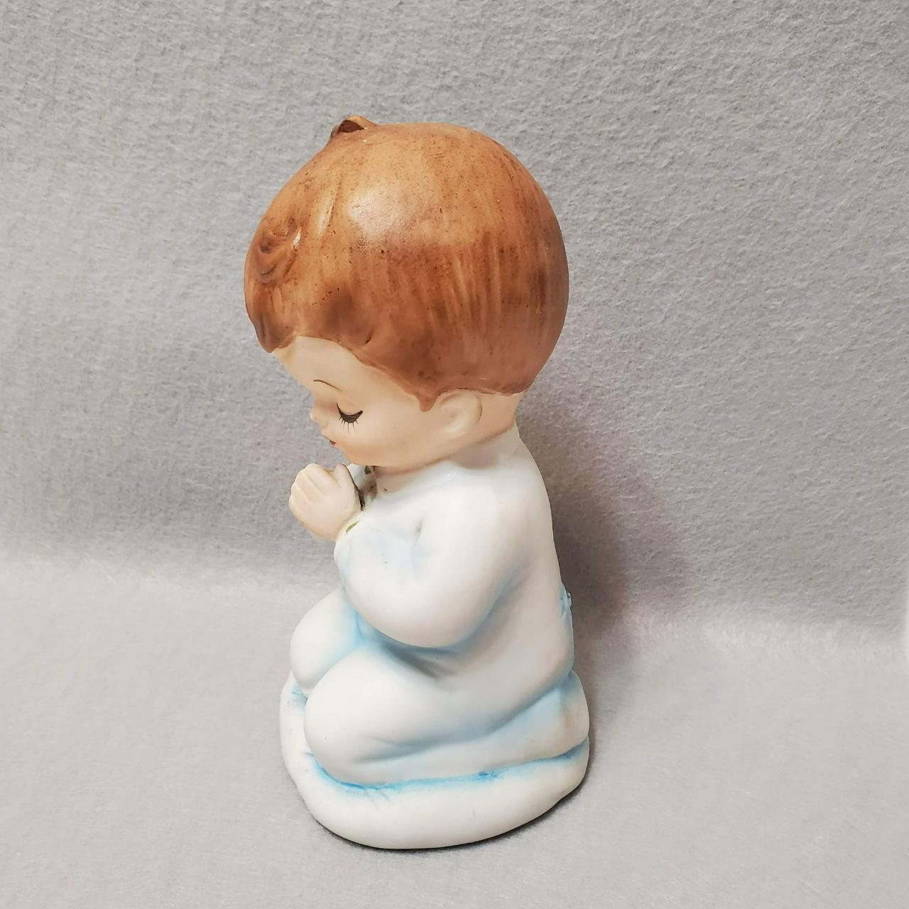 Vintage Lefton Japan Praying Boy Figurine 1960s... | Depop