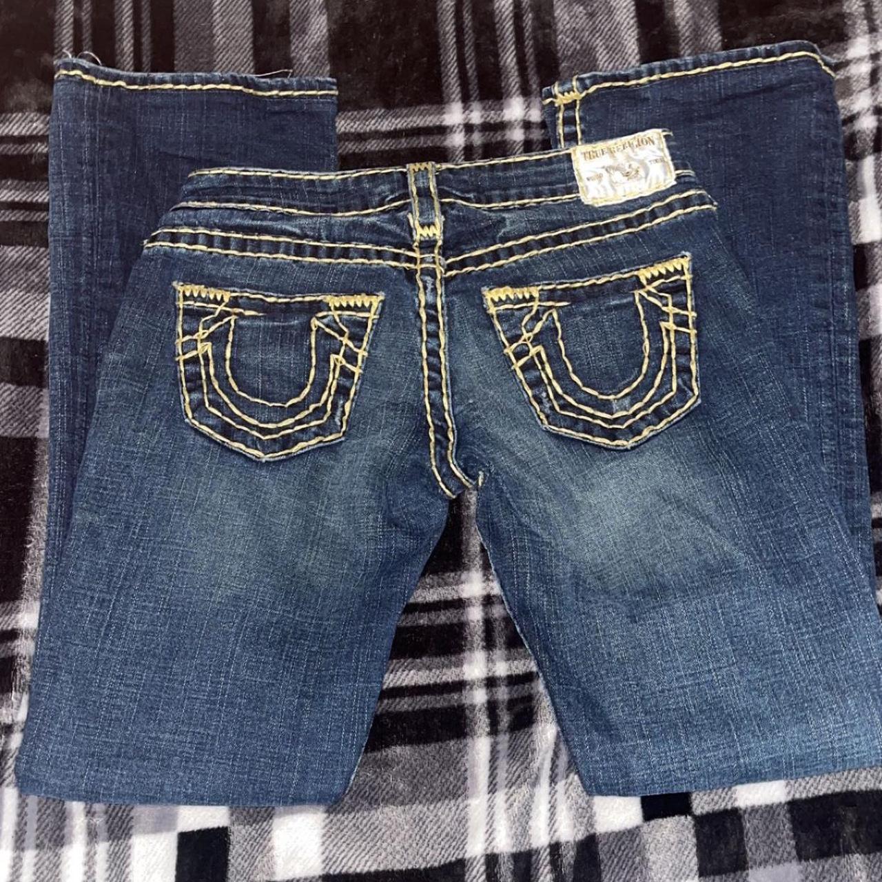 Low rise trueys with yellow stitching these are... - Depop