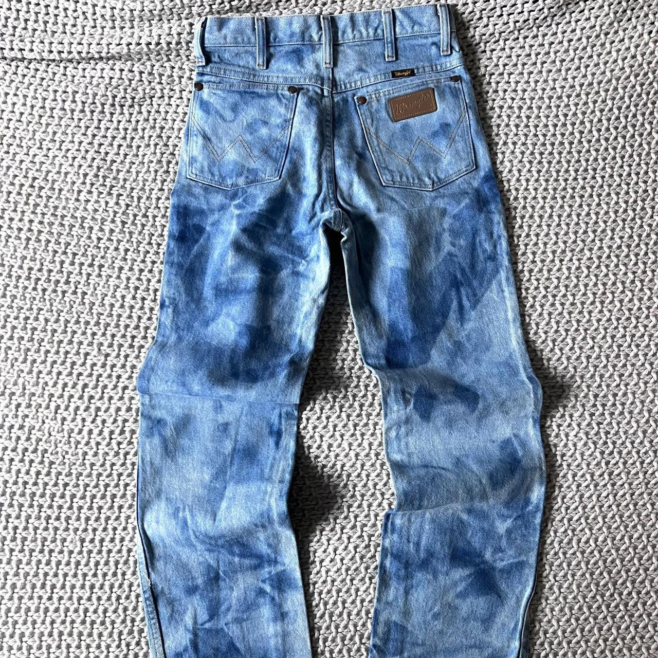 Vintage Wrangler Bleach Marble Jeans #vintage... - Depop