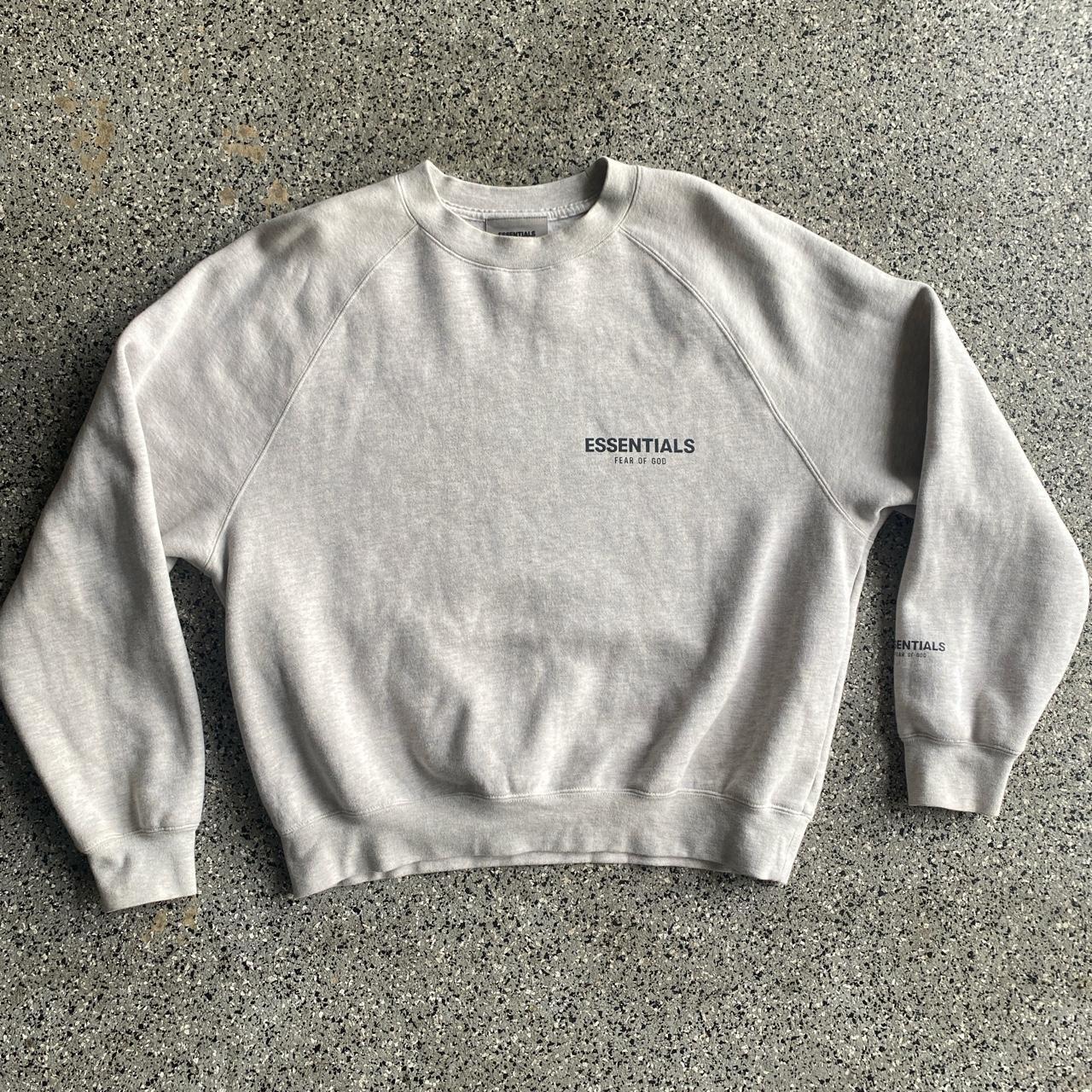 Grey Essentials Sweater Size S Barely worn , slight... - Depop