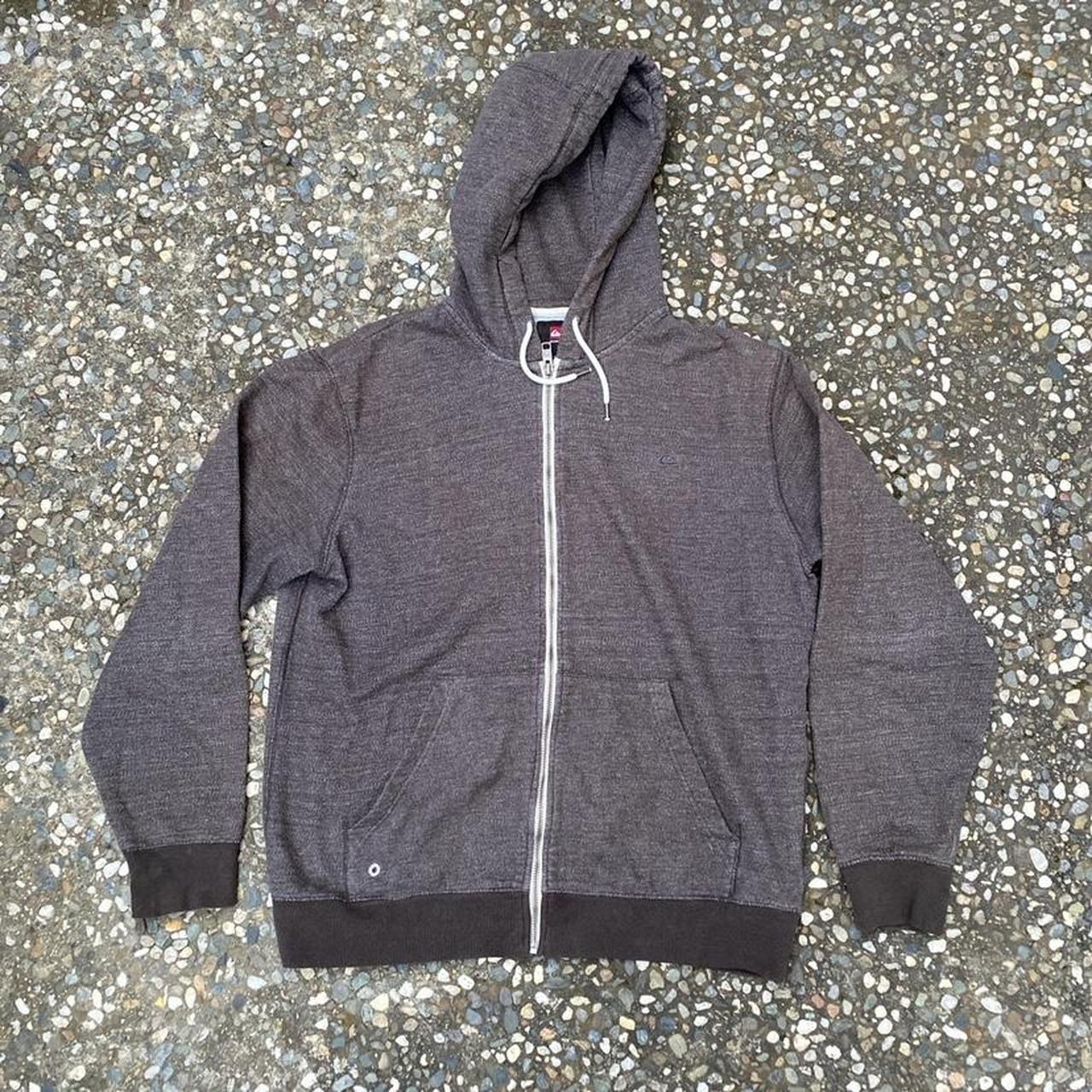 Y2K Vintage Brown Quicksilver ZipUp Sweater Size L... - Depop