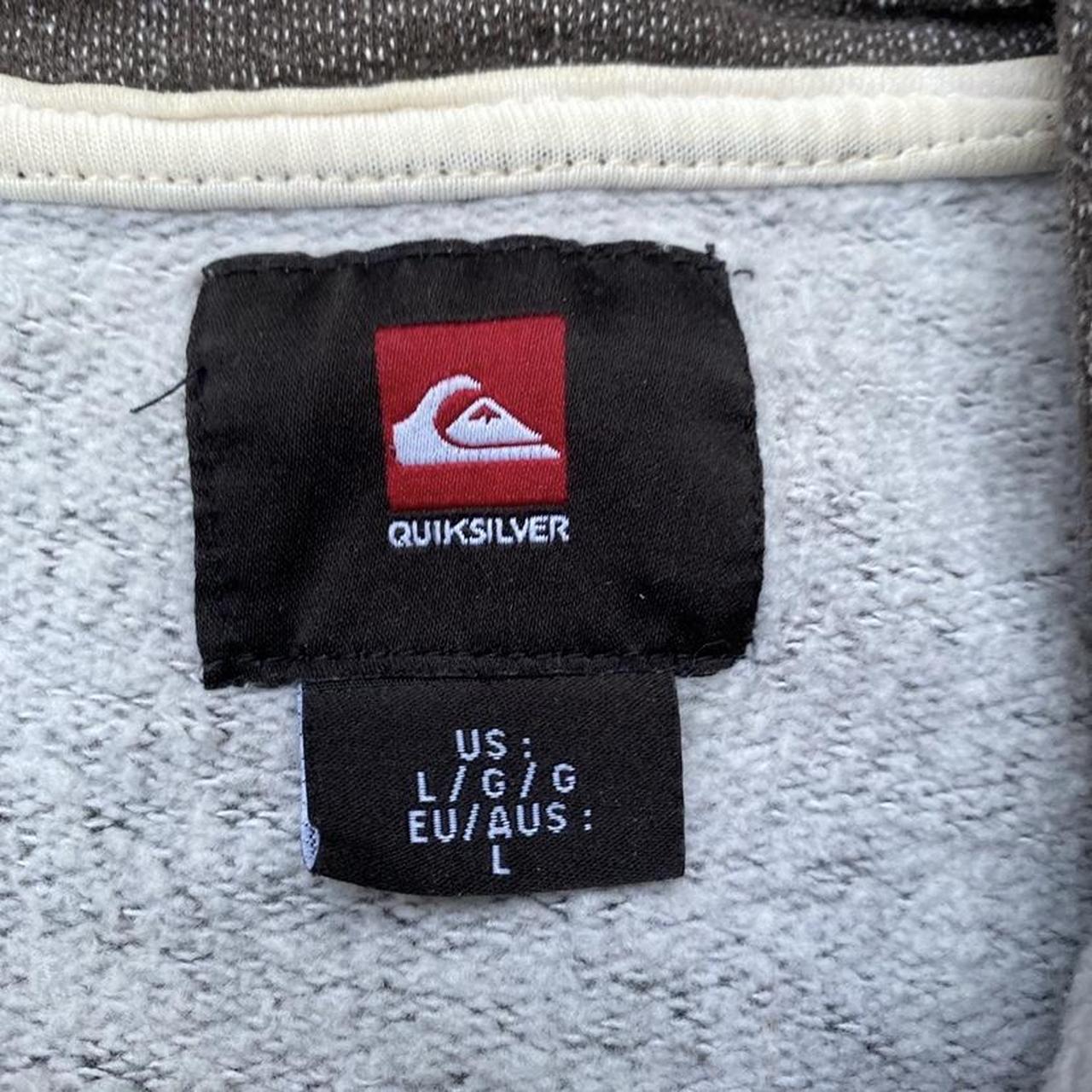 Y2K Vintage Brown Quicksilver ZipUp Sweater Size L... - Depop