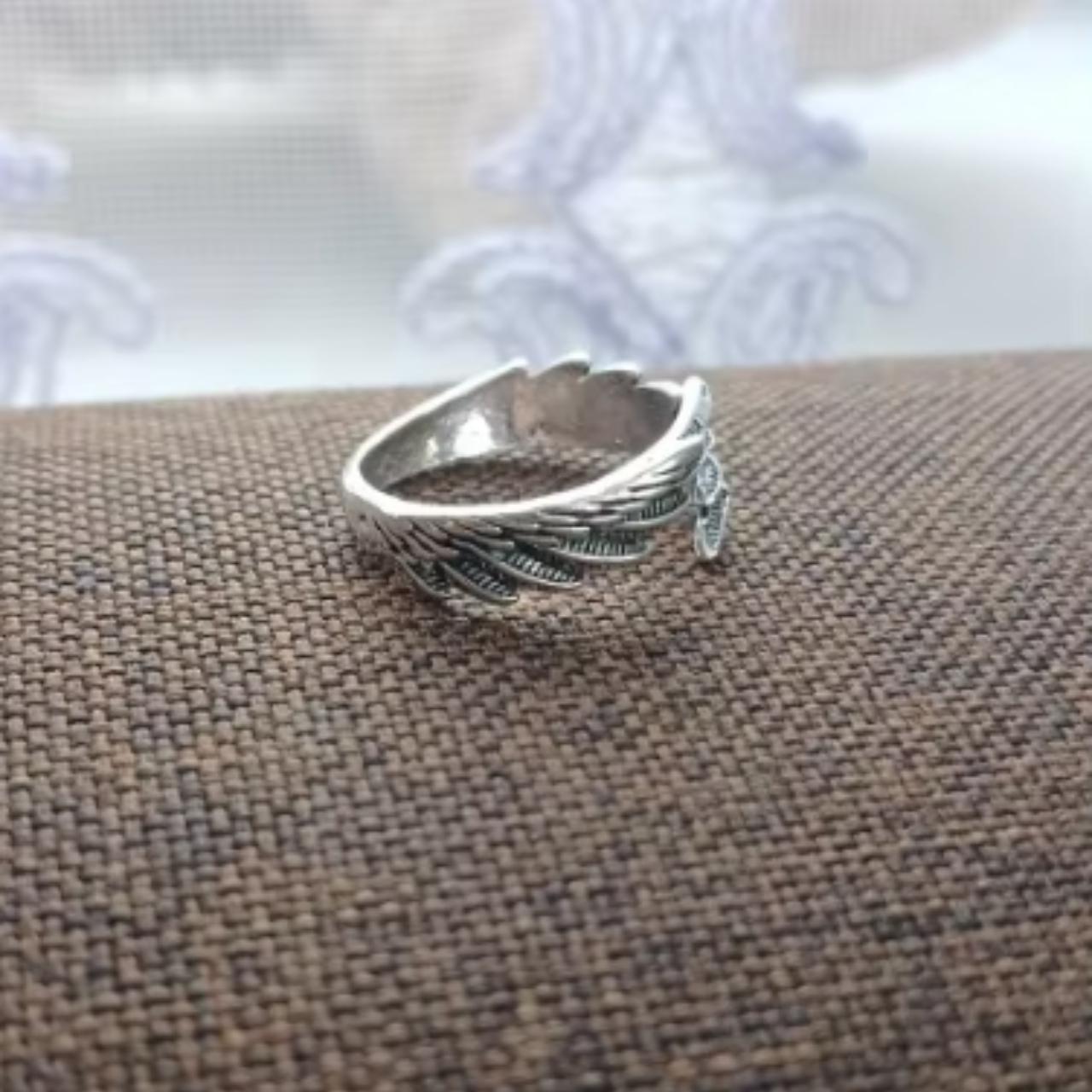Silver Wing Ring Adjustable Open to any offers! - Depop