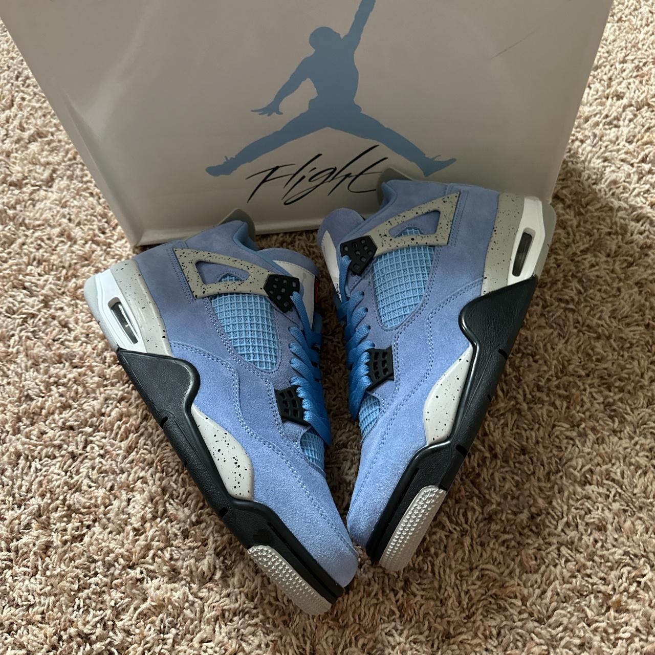 Jordan 4 Unv blue Size 8.5. I don’t really know... - Depop