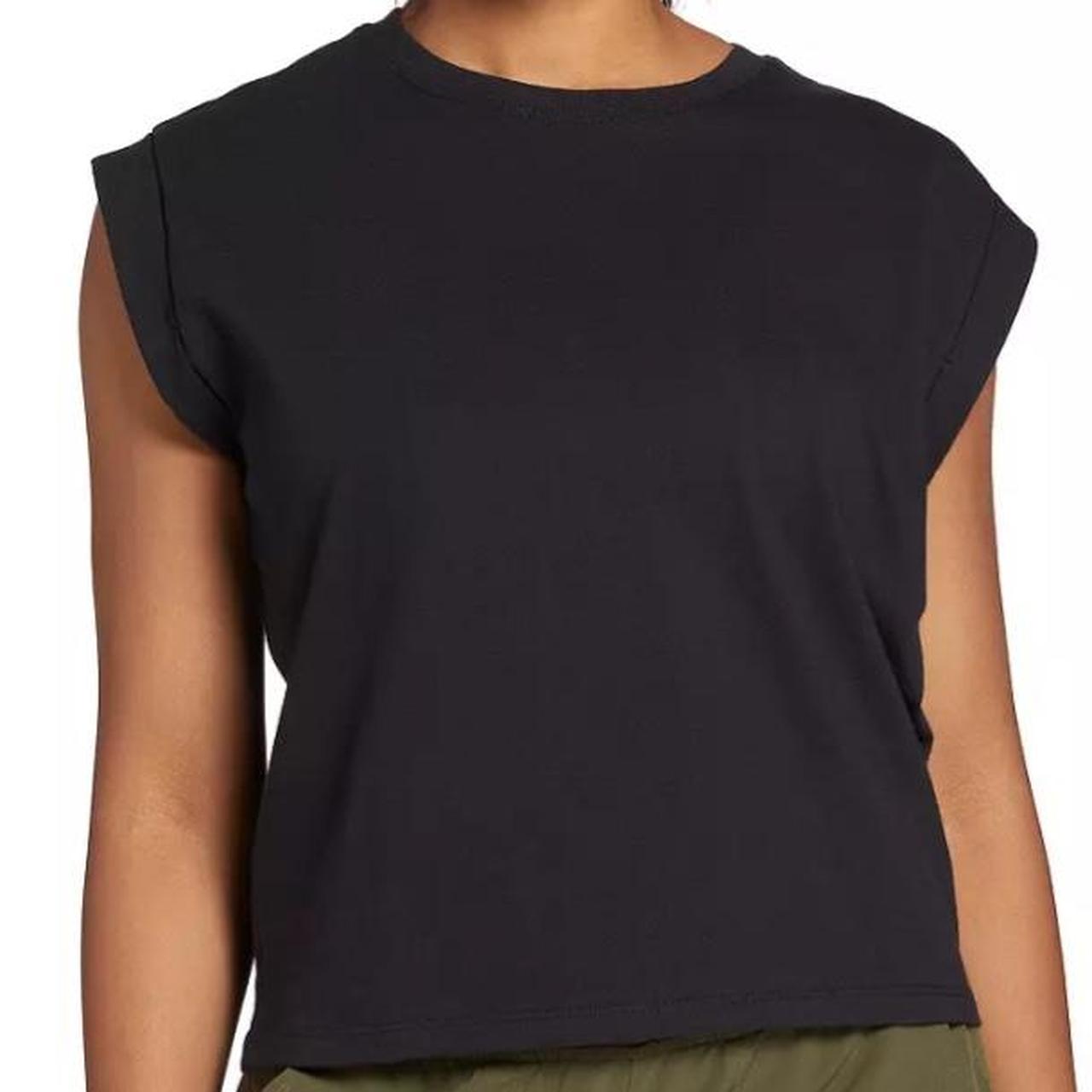 DSG black cap sleeve top in black, size XL. #capsleeve - Depop