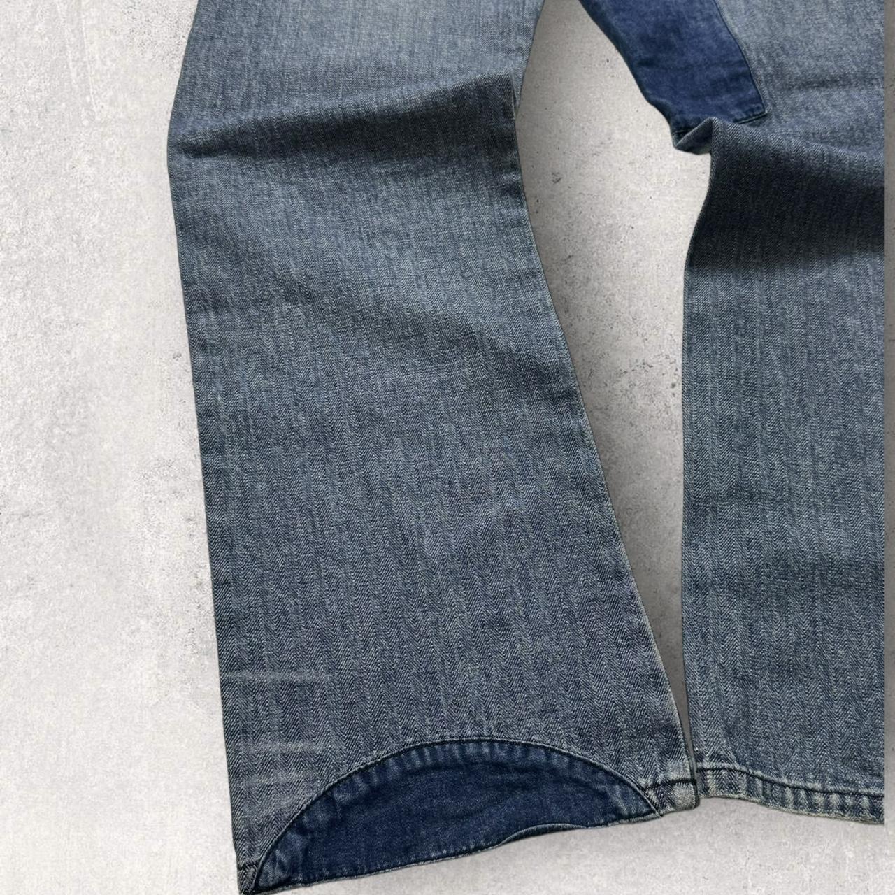 Y2K Alphanumeric Skateboard Denim Size 28 - Depop