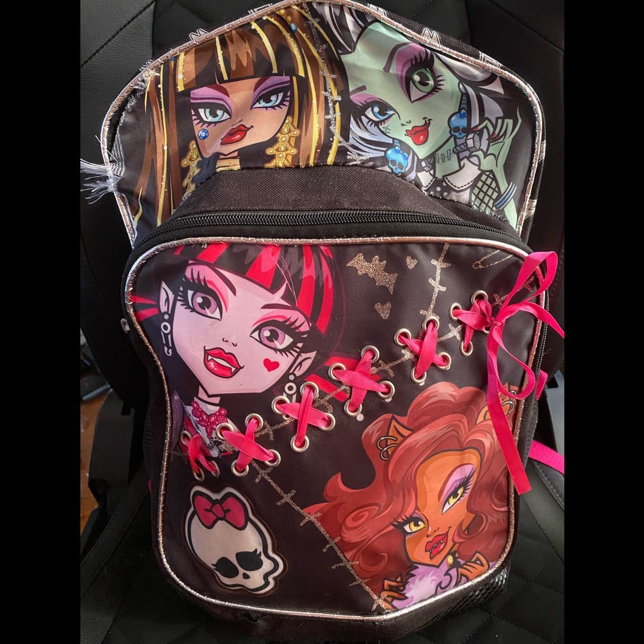 Monster High large 16 inch backpack ! Used a few... - Depop