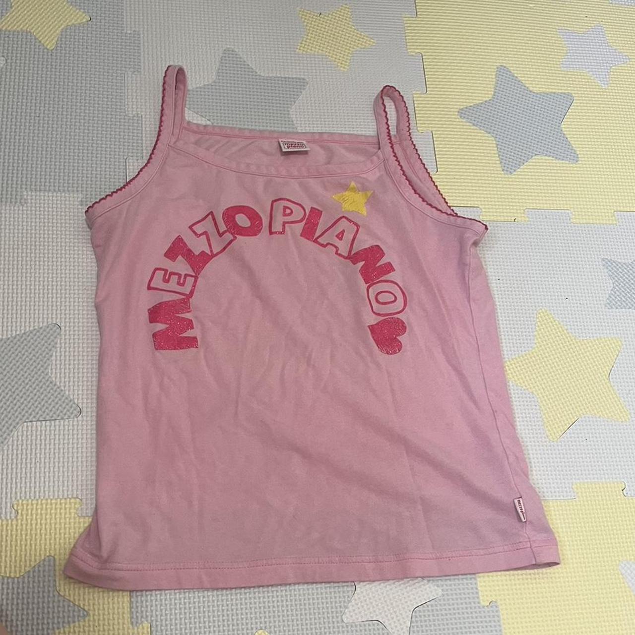 Super cute pink mezzo piano tank top please dm... | Depop