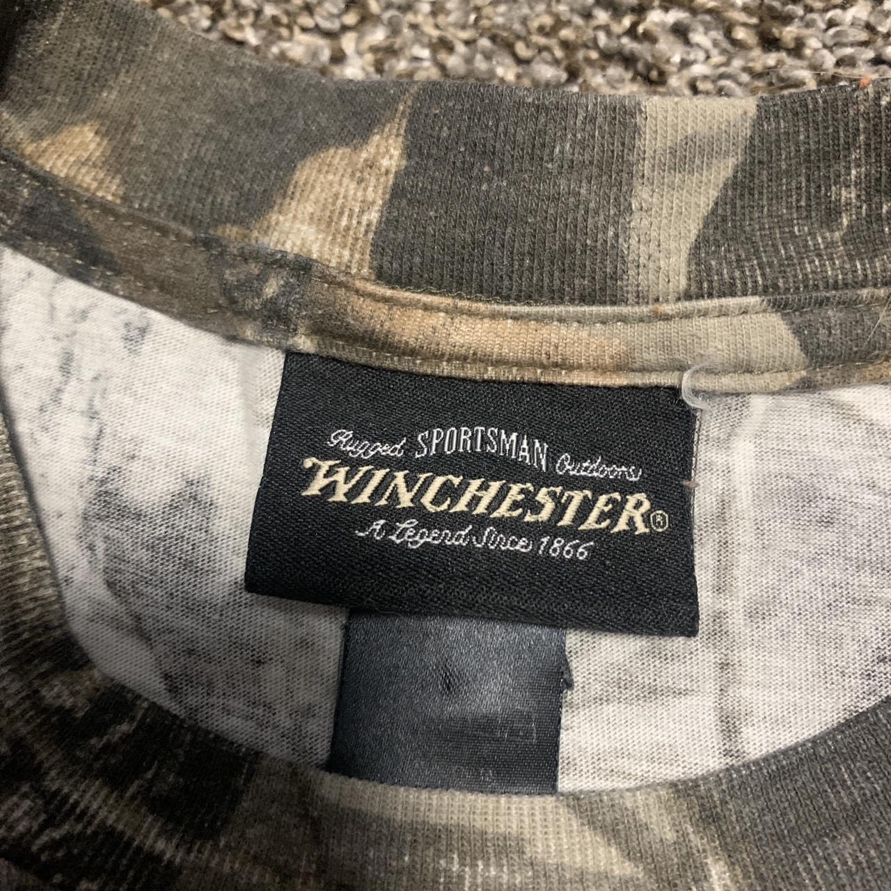 Winchester camo pocket T-shirt with no size tag so... - Depop